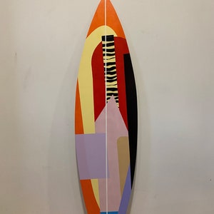 Wooden Surfboard Decorative Abstract Wall Art - Etsy