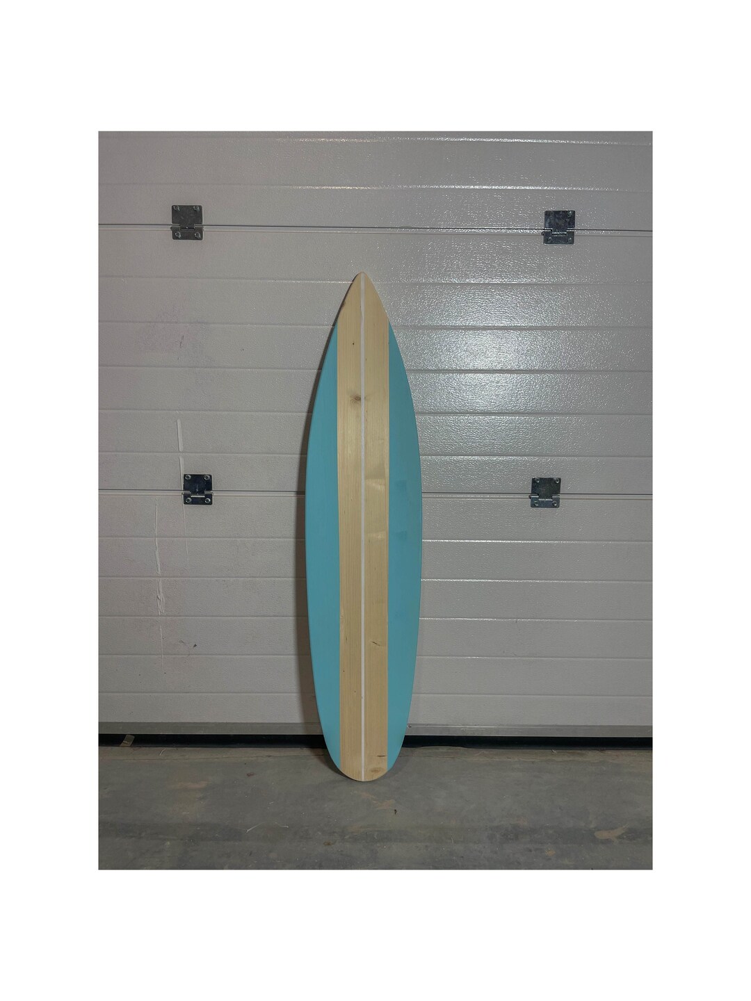 Wooden Light Blue Surfboard Decor Wall Art - Etsy