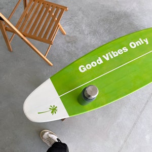 Wooden Surfboard Table Decor - Etsy