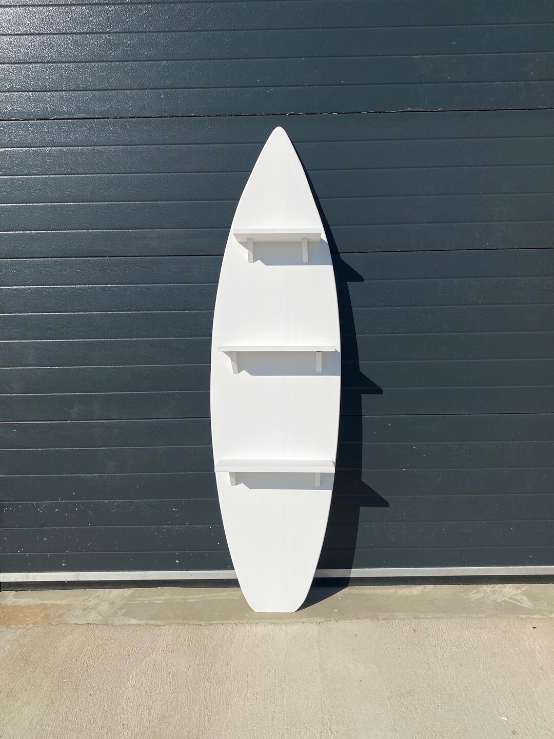 Surfboard Shelf Wall Rack Decor White Stand - Etsy