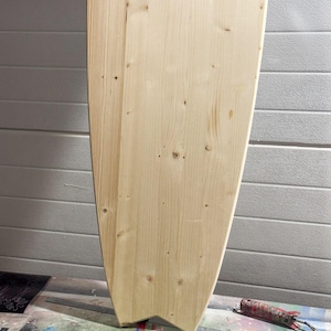 DIY Pine Wood Surfboard Beach Wall Decor: Blank Raw Unfinished Canvas ...