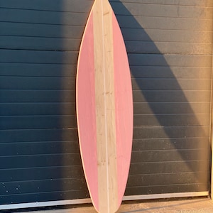 Wooden Pink Surfboard Decor Wall Art 180 Cm 70in - Etsy