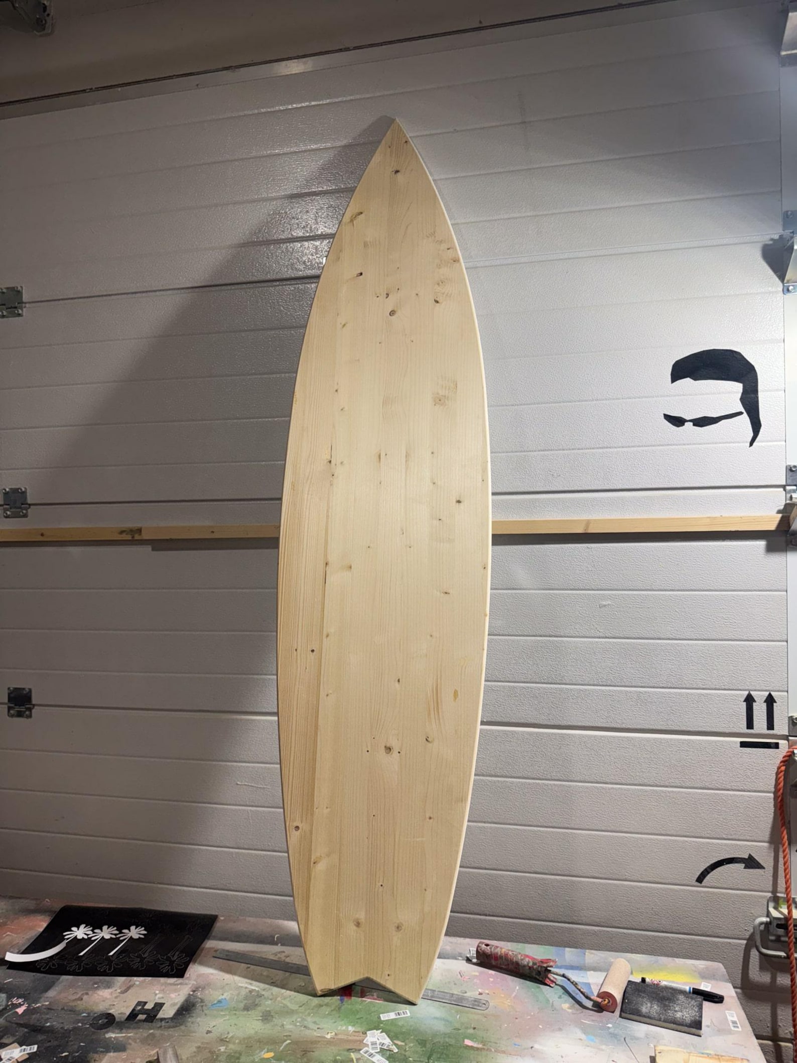 DIY Pine Wood Surfboard Beach Wall Decor: Blank Raw Unfinished Canvas ...