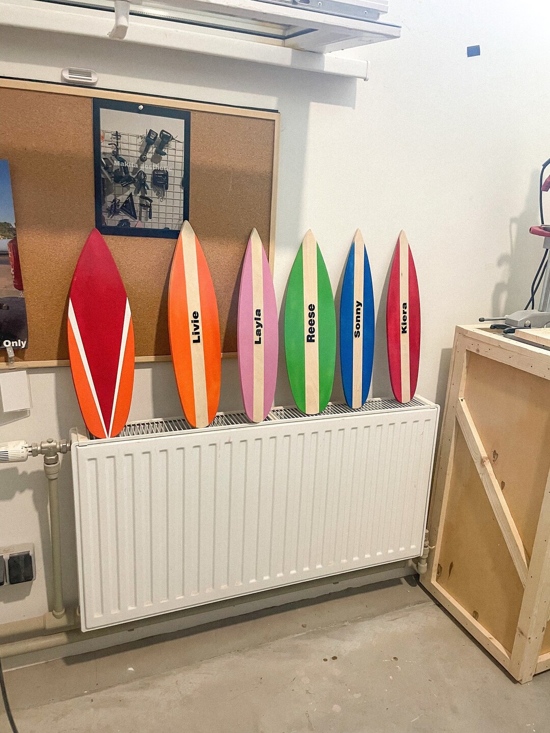 Wooden Mini Surfboard Decor - Etsy