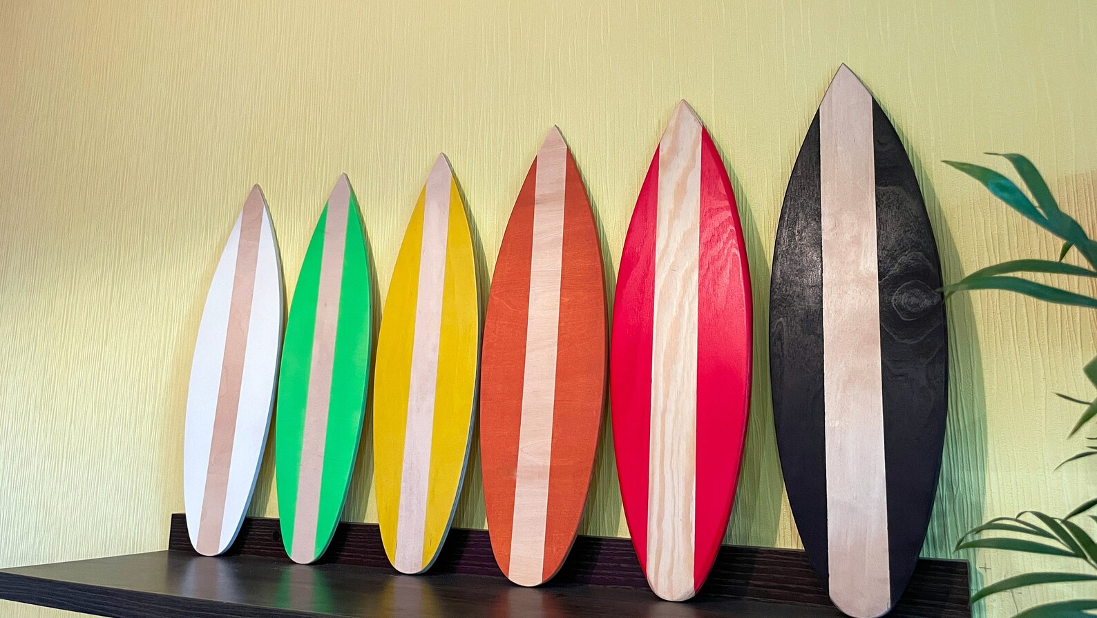 Wooden Mini Surfboard Decor - Etsy