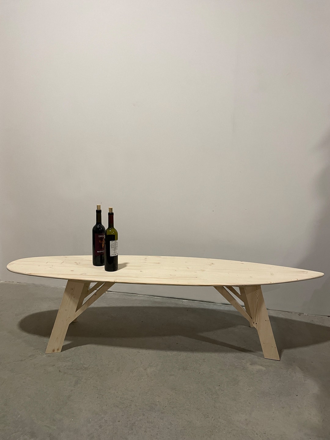 Surf-inspired Coffee Table Unique Surfboard Shape for Coastal Living - Etsy