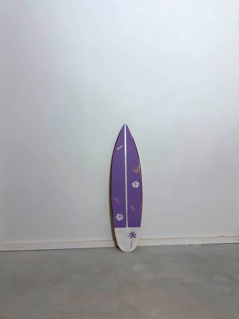 Wooden Purple Surfboard Decor 1 Meter Wall Art - Etsy