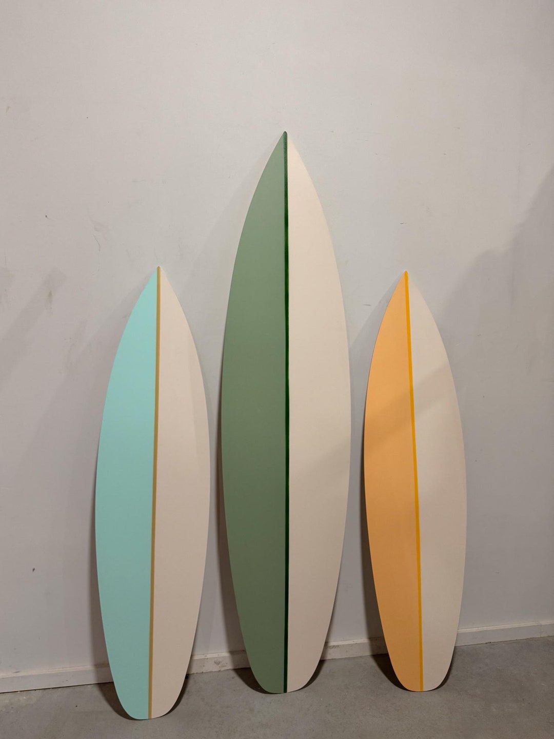 Custom Wooden Surfboard: Boho Beach Room Wall Decor - Etsy