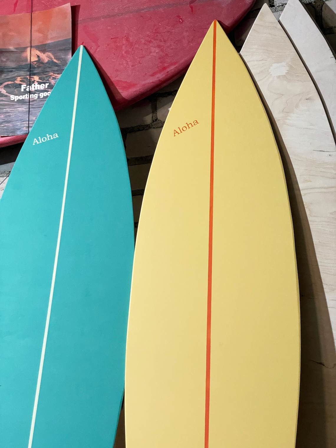 Wooden Surfboard Decor 180 Cm Vintage Wall Art - Etsy