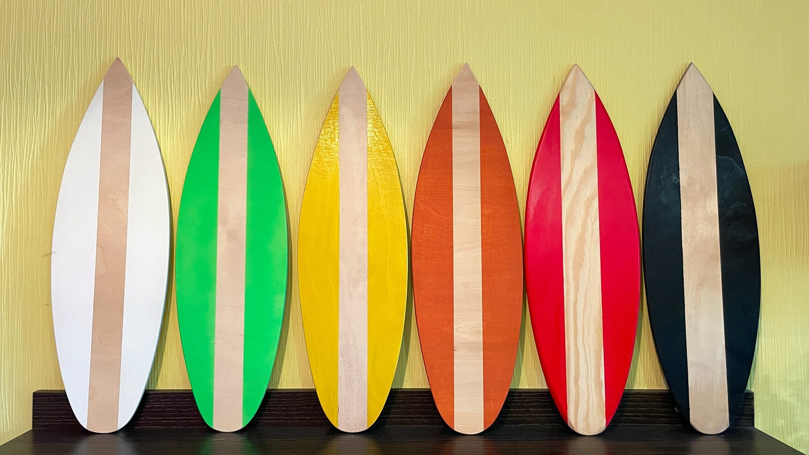 Wooden Mini Surfboard Decor - Etsy