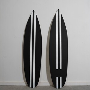 Wooden Black Surfboard Decor 1 Meter Wall Art - Etsy