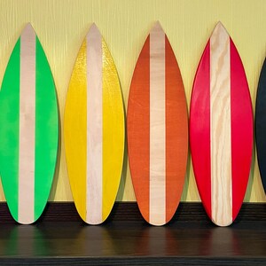 Wooden Mini Surfboard Decor - Etsy