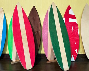Wooden Mini Surfboard Wall Hanging Decor | Etsy