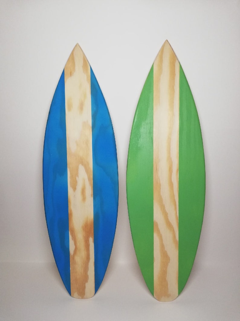 Wooden Mini Surfboard Planche De Surf Decor - Etsy