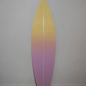Wooden Surfboard Wall Art Gradient Decor - Etsy