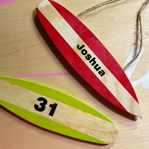 Personalised Wooden Mini Surfboard Wall Art Decor - Etsy