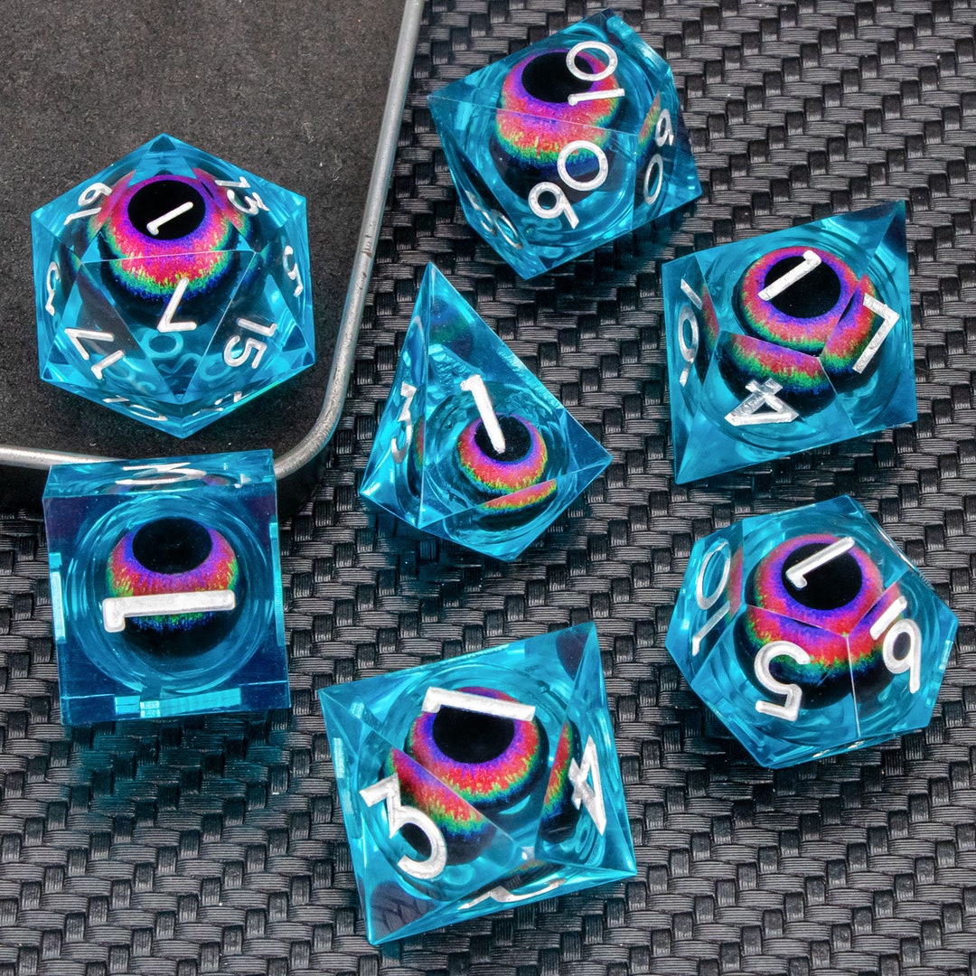 Beholder Eyes Dice, Full Set Dnd Dice, RPG Dice, Polyhedral Dice for ...