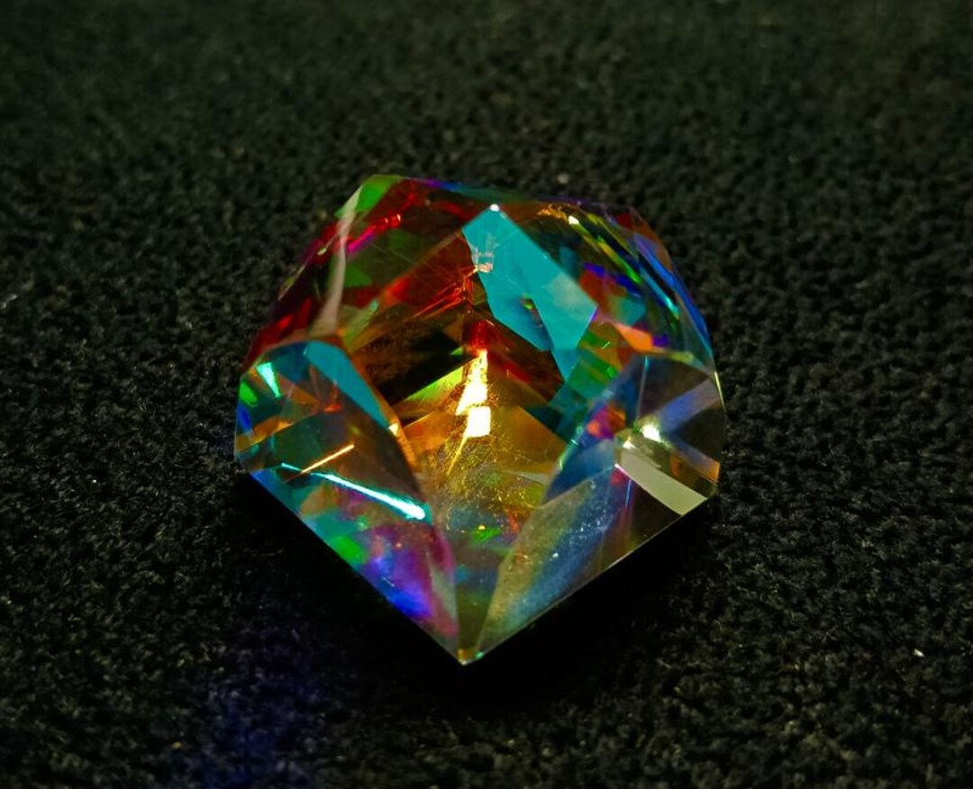 AMAZING QUALITY FANCY Shape Mystic Faceted Loose Gemstone Pendant Size ...