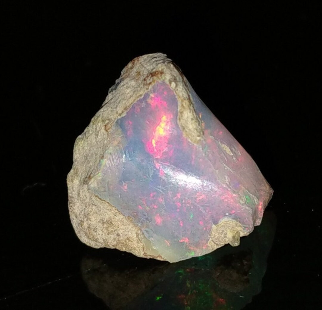 ETHIOPIAN OPAL RED Fire Raw Material Rough Very Nice Quality Opal 4 Ct ...