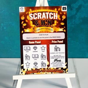 Holiday Scratchcard, Scratch to Reveal Vacation, Surprise Trip Reveal ...