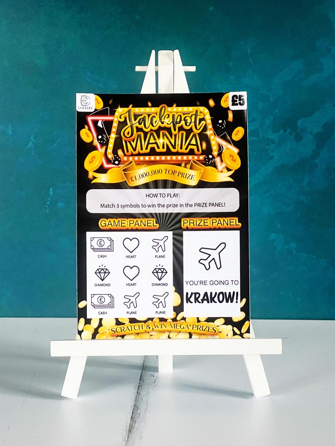 Pre-made Scratchcard, Scratch to Reveal Voucher, Surprise Reveal for ...