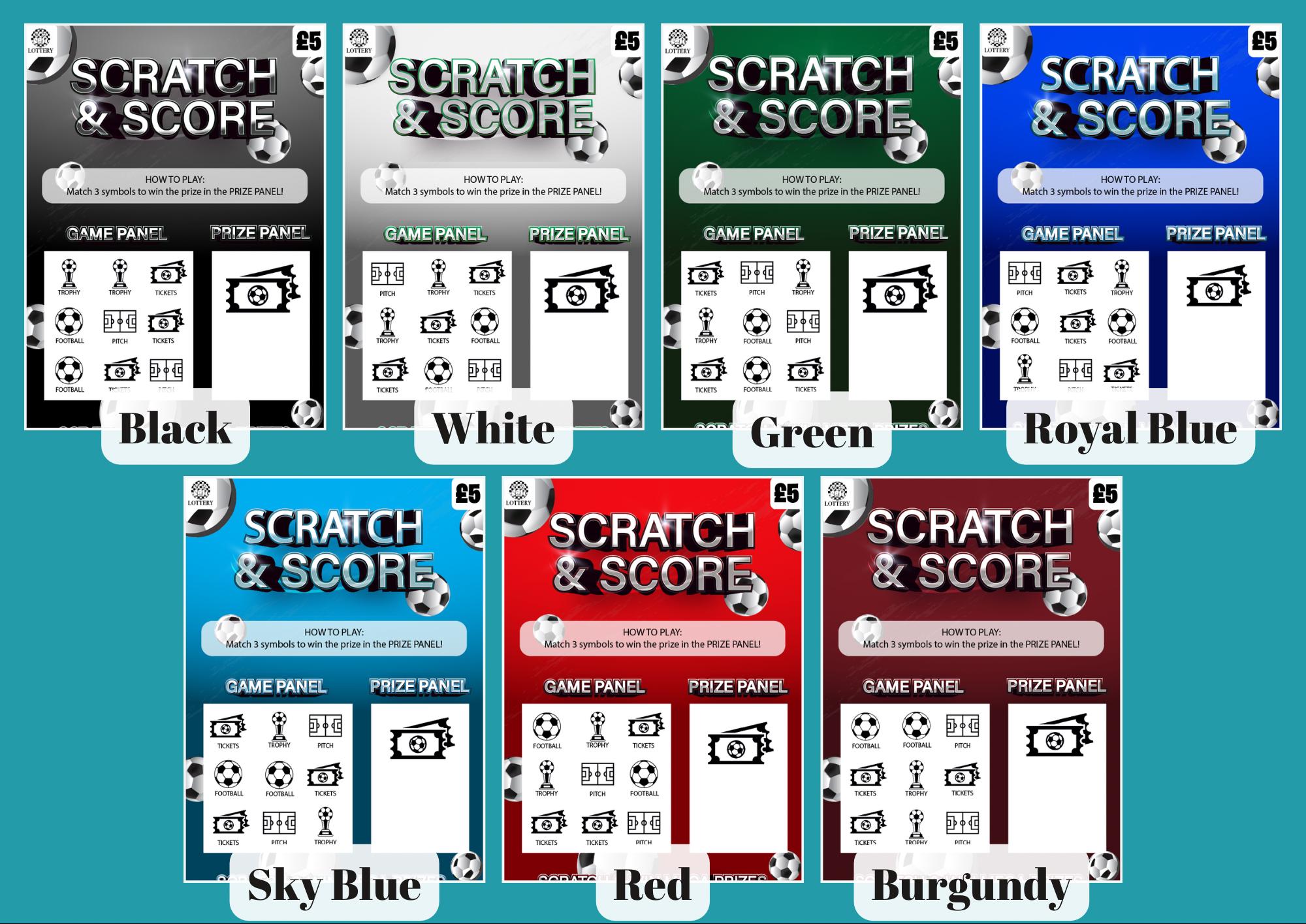 Football Scratchcard, Scratch to Reveal Match Tickets, Surprise Stadium ...