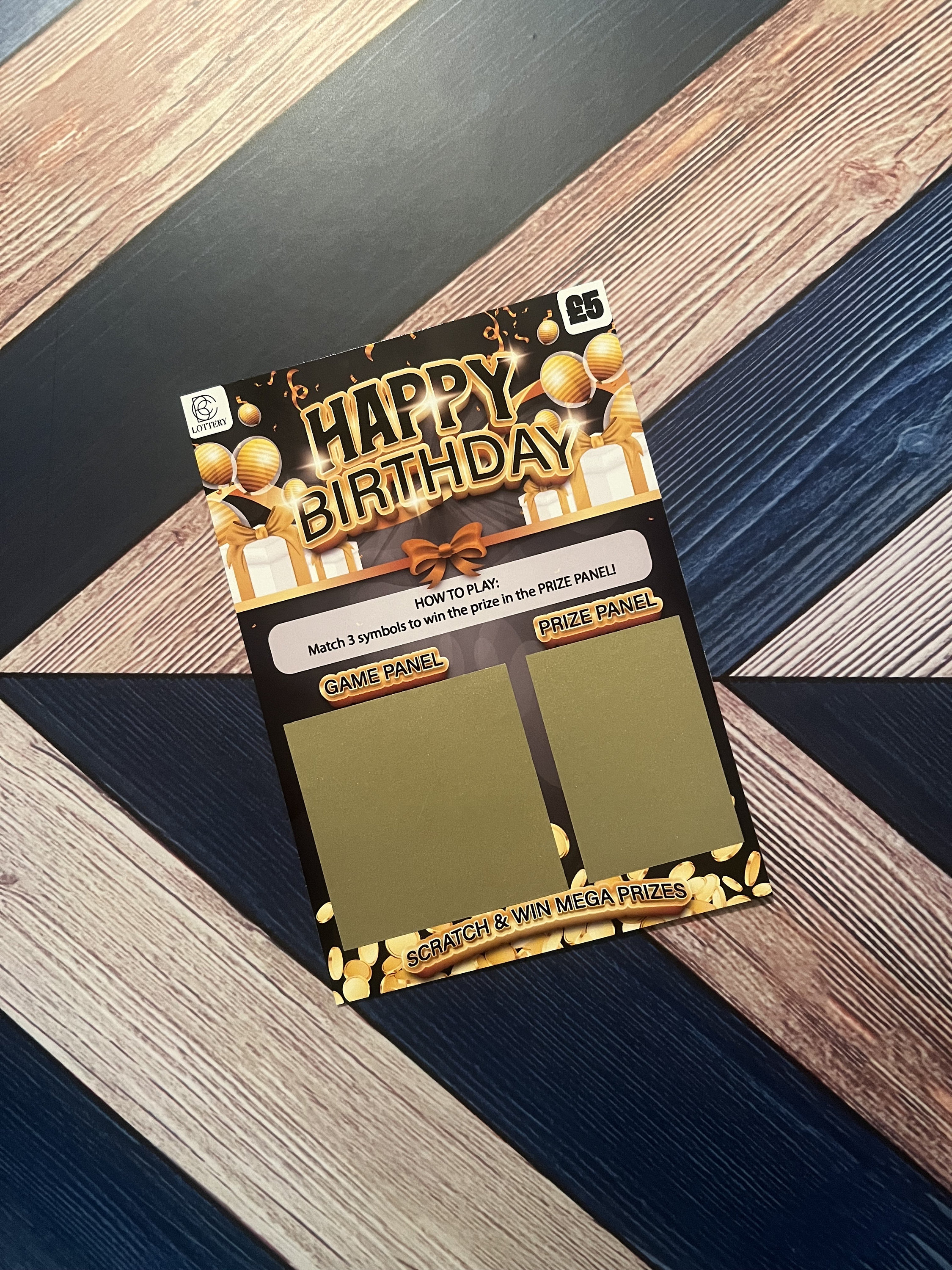 Custom Birthday Scratchcard Scratch to Reveal Gift - Etsy