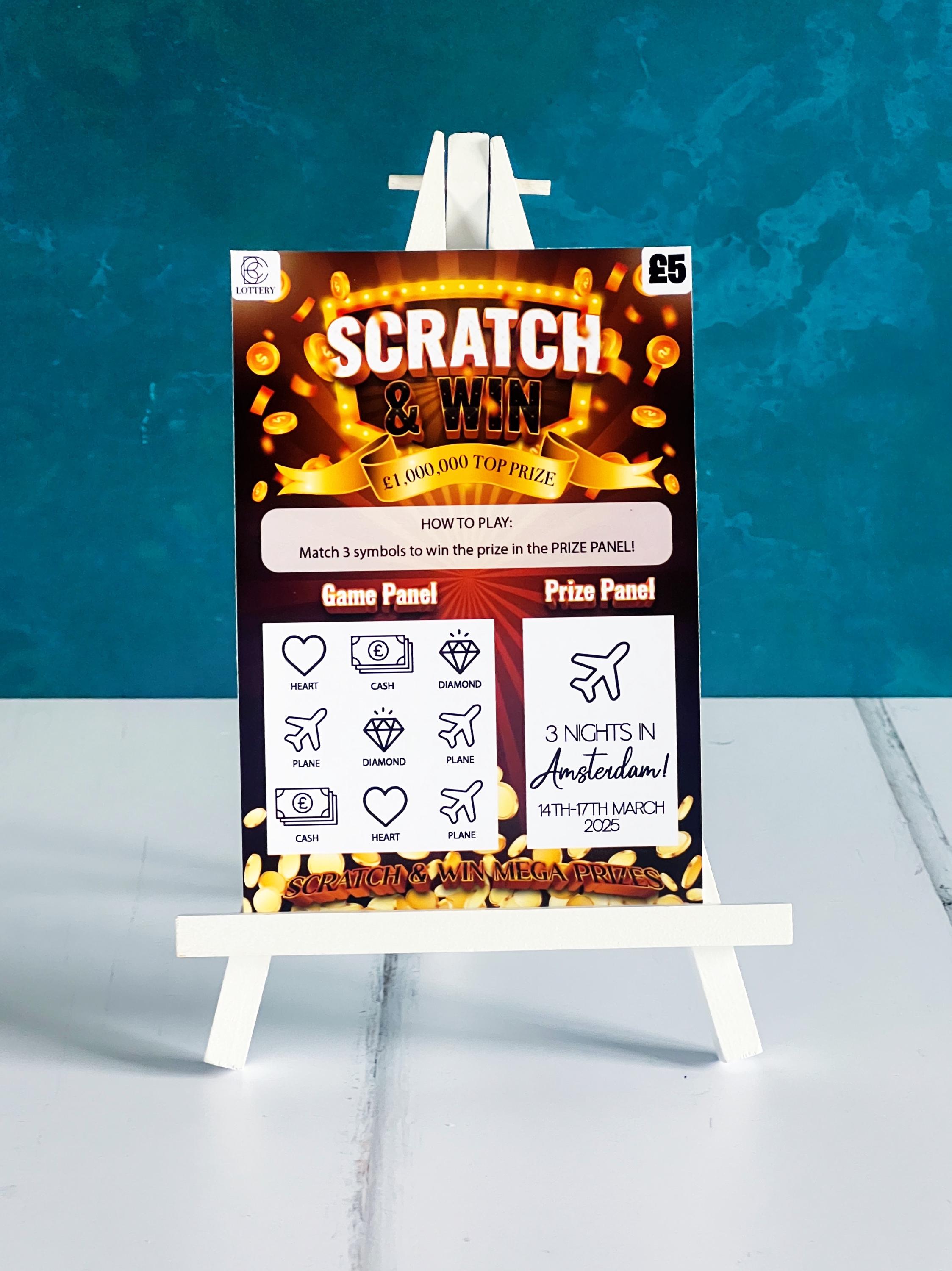 Holiday Scratchcard, Scratch to Reveal Vacation, Surprise Trip Reveal ...