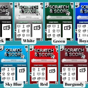 Football Scratchcard, Scratch to Reveal Match Tickets, Surprise Stadium ...