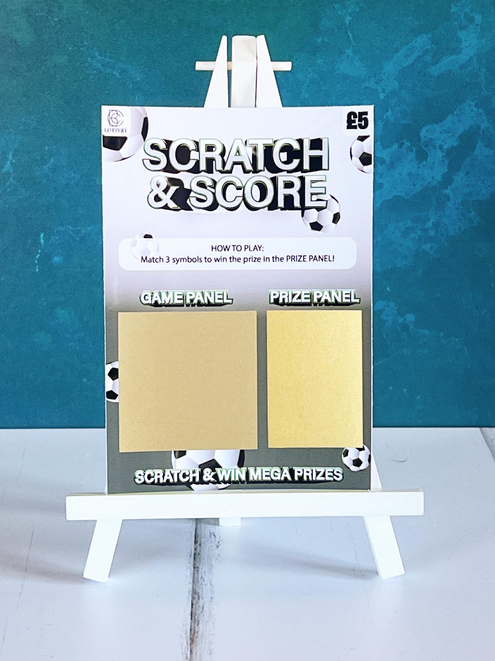 Football Scratchcard, Scratch to Reveal Match Tickets, Surprise Stadium ...