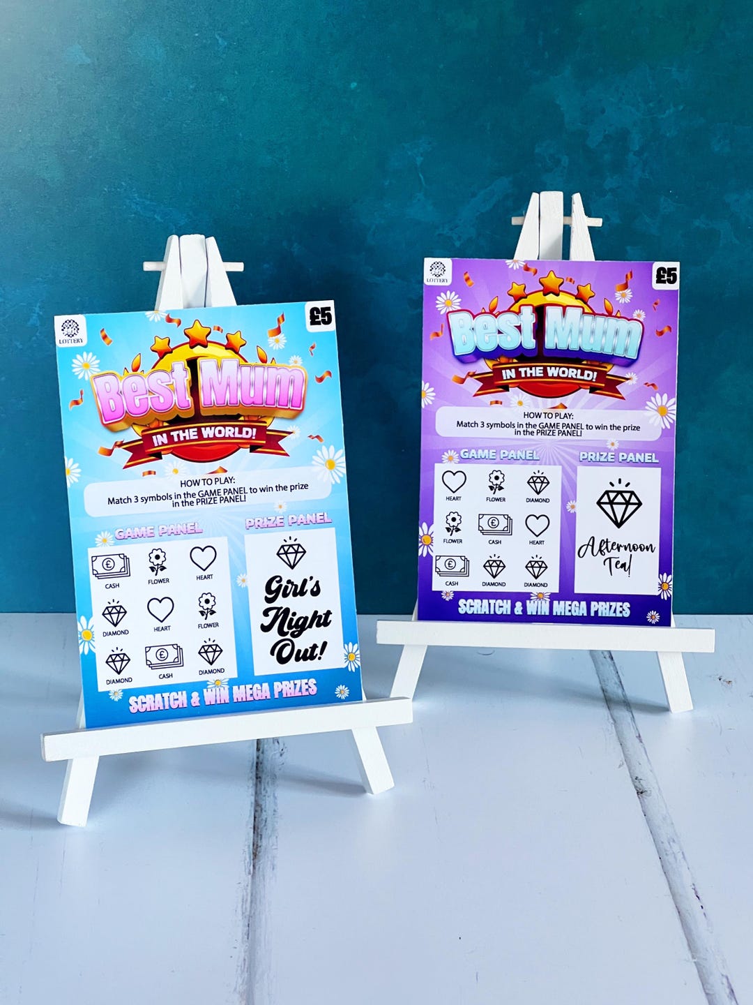 Best Mum Scratchcard, Scratch to Reveal Gift, Personalised Mother’s Day ...