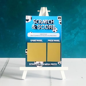 Football Scratchcard, Scratch to Reveal Match Tickets, Surprise Stadium ...