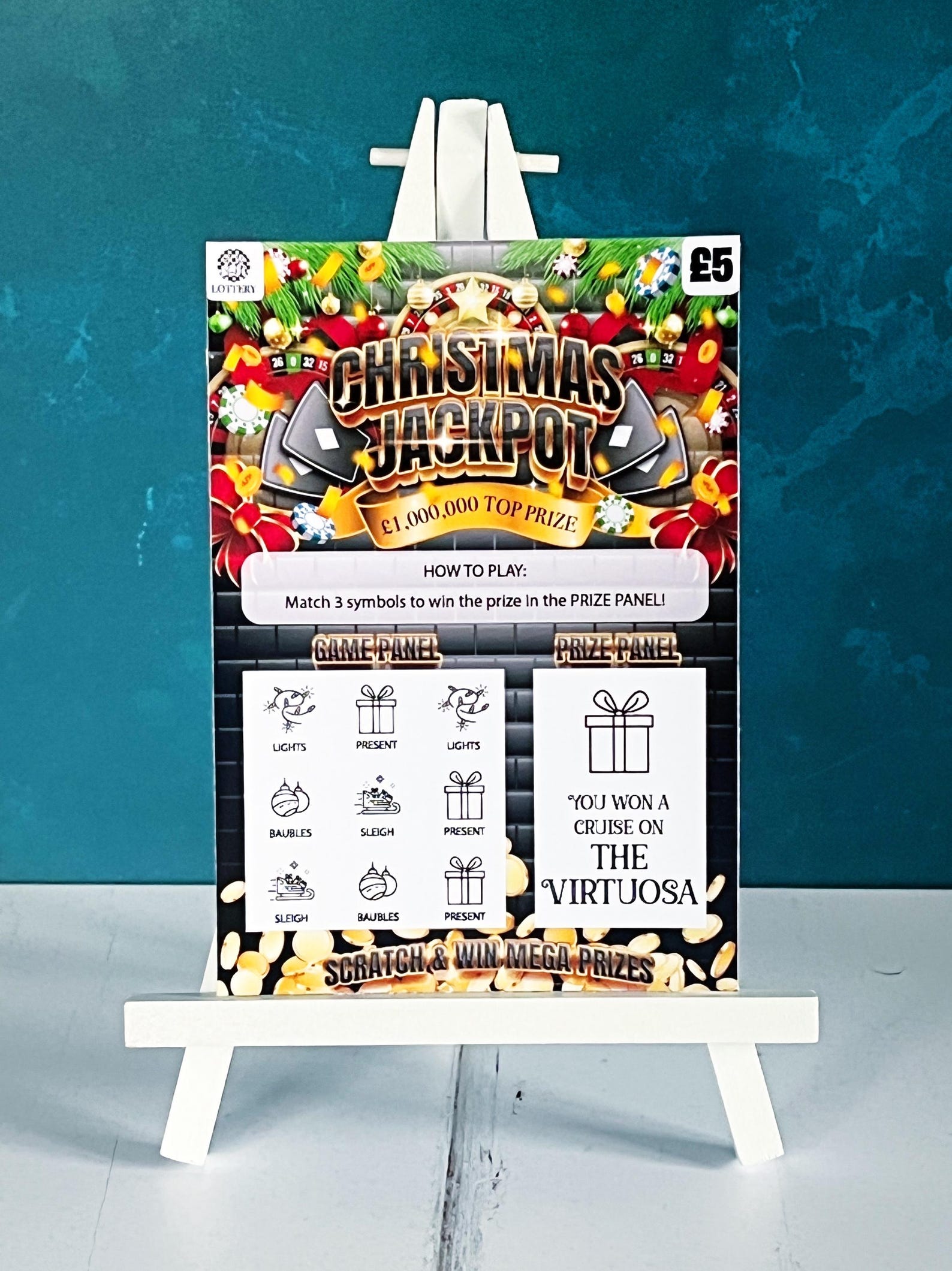 Christmas Scratchcard, Scratch and Win Gift, Personalised Surprise Trip ...