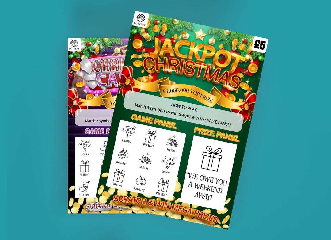 Christmas Scratchcard, Scratch and Win Gift, Personalised Surprise Trip ...