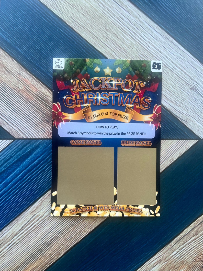 Christmas Scratchcard, Scratch and Win Gift, Personalised Surprise Trip ...