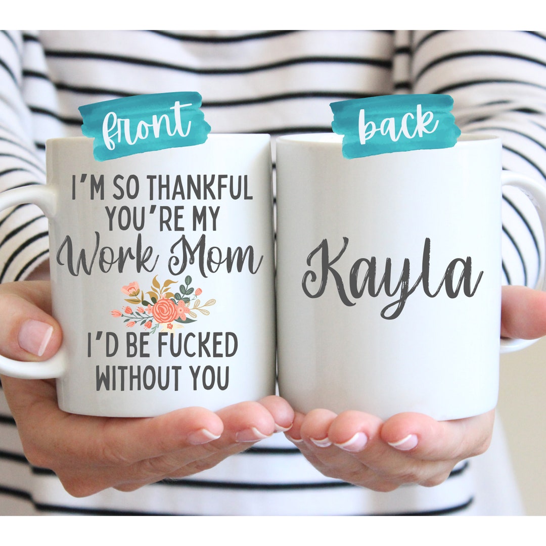 Work Mom Gift for Work Mom Personalized Gifts for Work Mom Funny Work ...