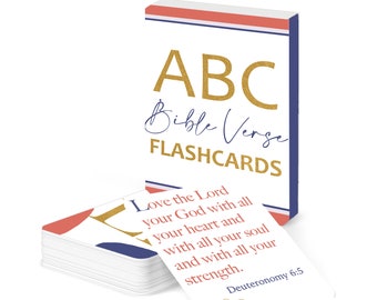 Abc Bible Verse Cards - Etsy