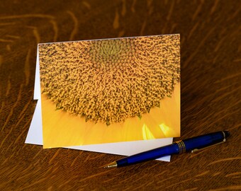 Sunflower Fieldblank Notecardunique Cardall Occasion - Etsy