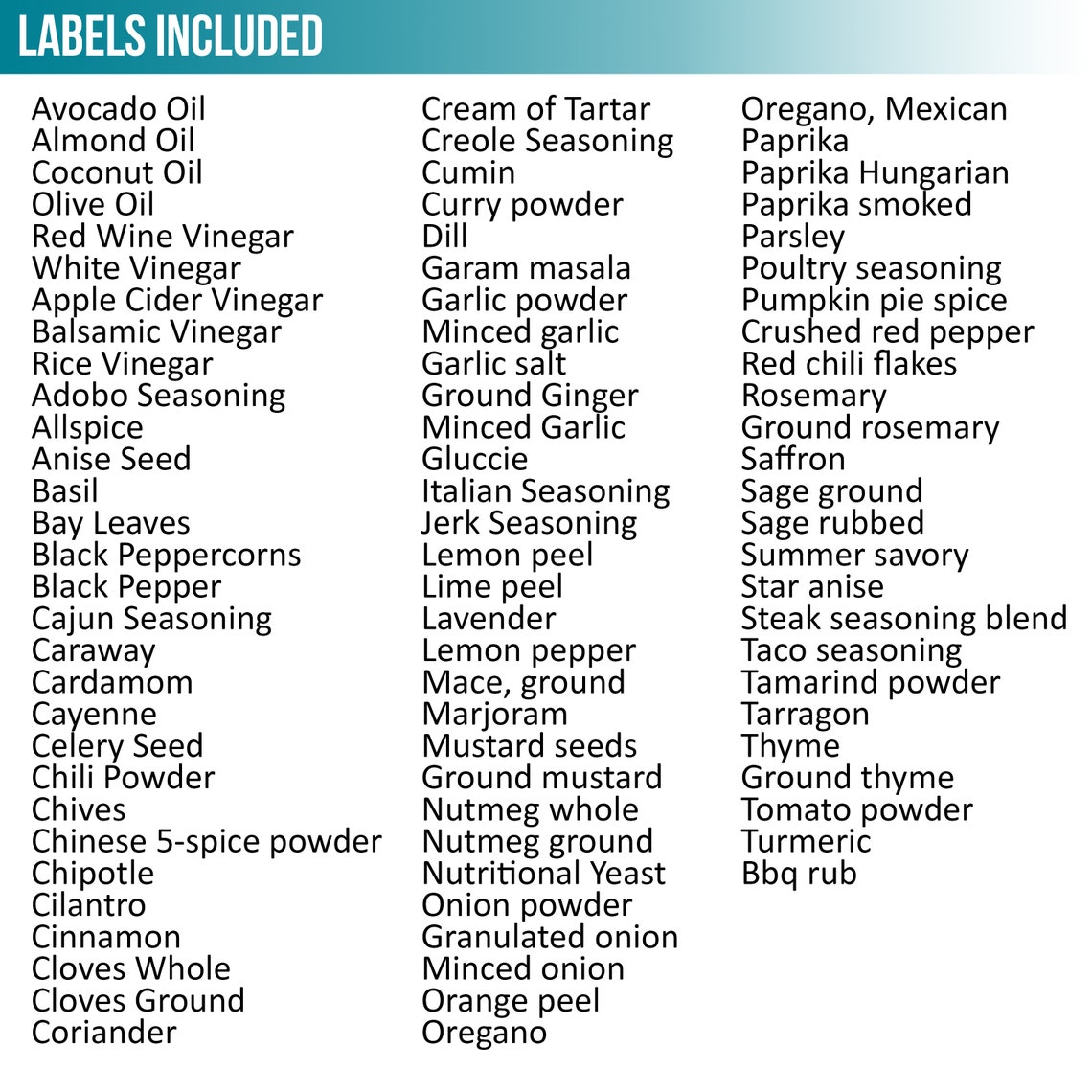 Printable Spice Labels Healthy Foods Cottagecore Floral - Etsy