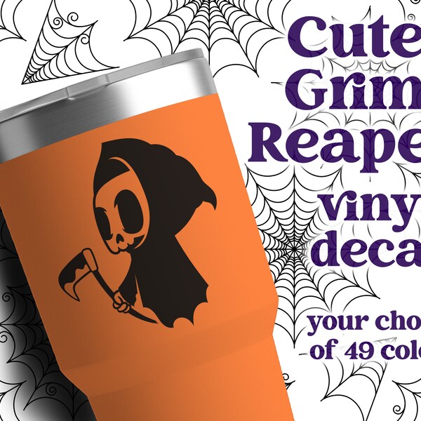Grim Reaper Vinyl Decals - Etsy