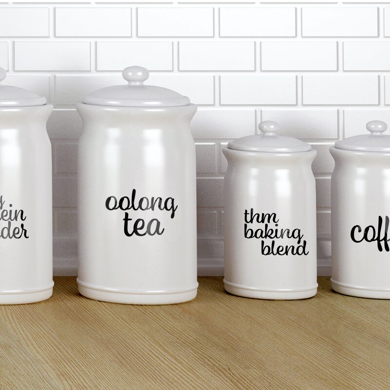 Vinyl Pantry Labels - Etsy