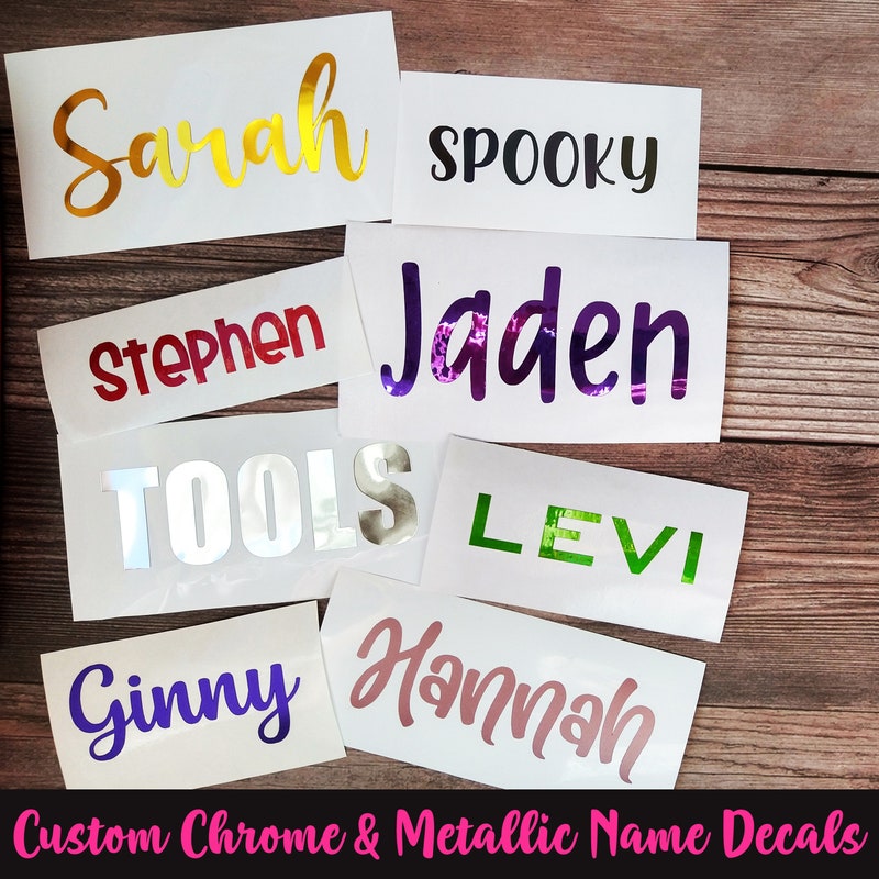 Name Vinyl Lettering - Etsy