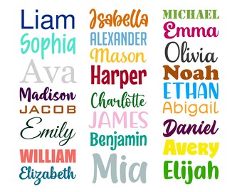 Custom Name Decal | Etsy
