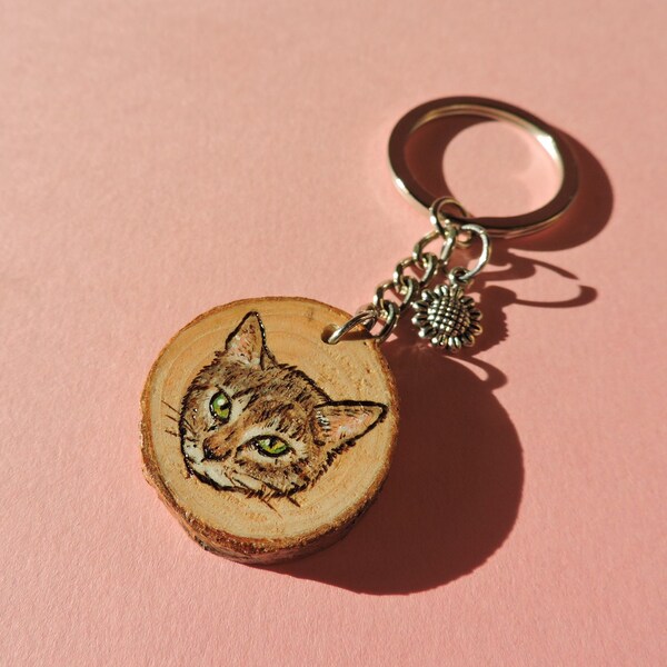 Wood Animal Keychain - Etsy