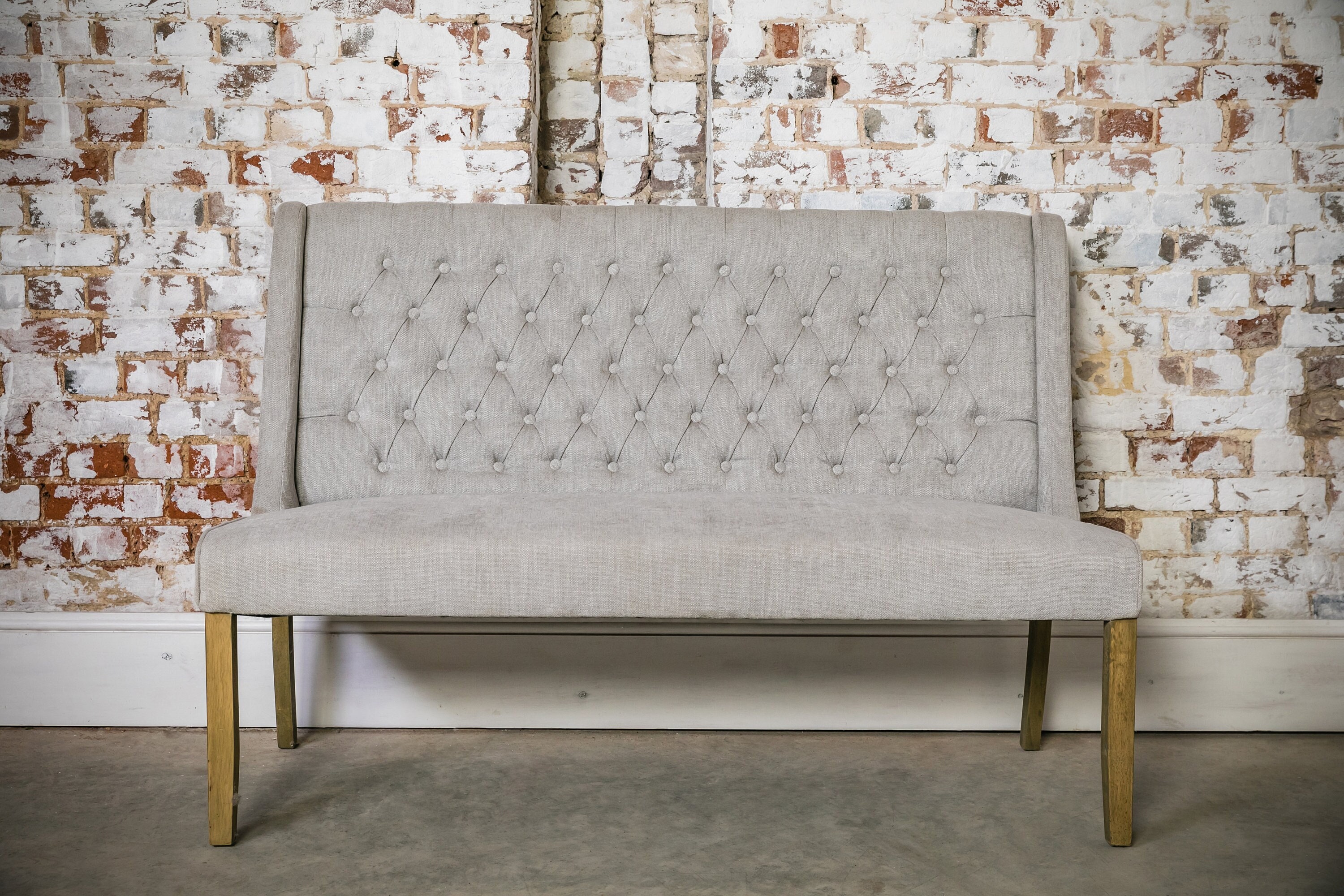 Padstow Upholstered Large Dining Bench in Easy-care Fabric - Etsy UK