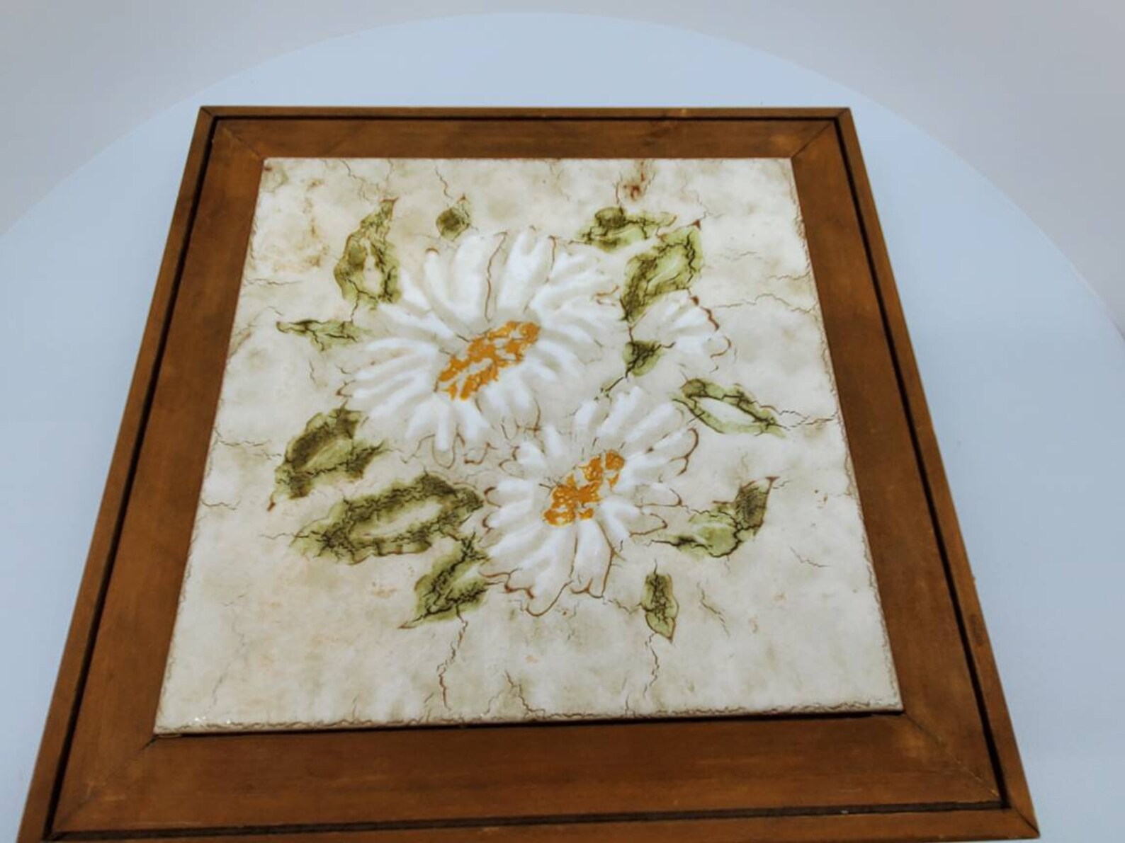 DAISY Tile Trivet With Wooden Border, Made in Italy - Etsy