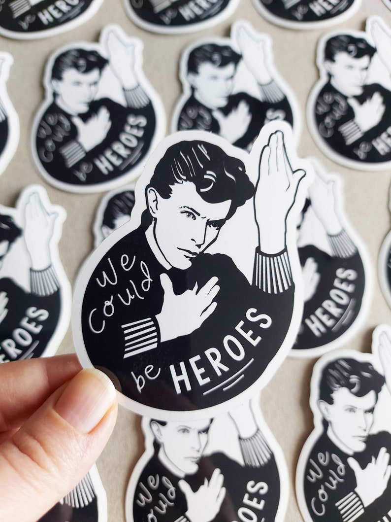 David Bowie Vinyl Sticker Arty Laptop Stickers Vinyl Decal - Etsy