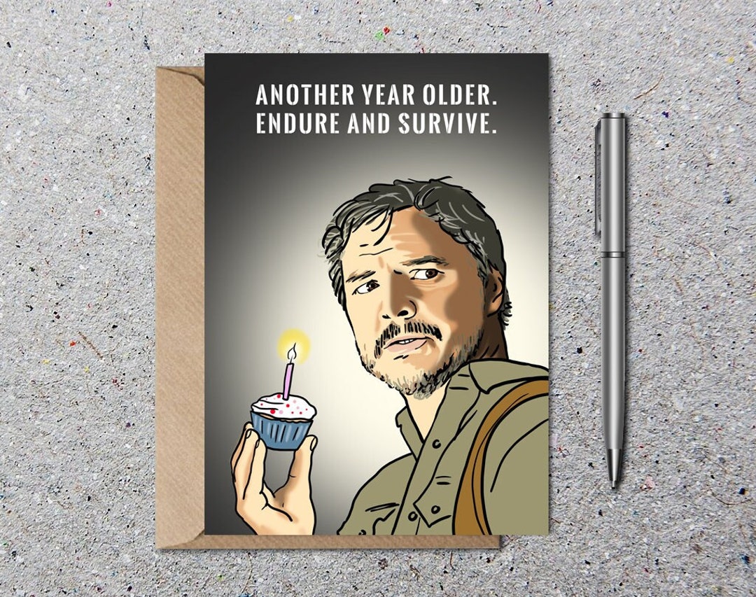 Pedro Pascal Birthday Card, Greetings Card, Funny Blank Card, Birthday ...