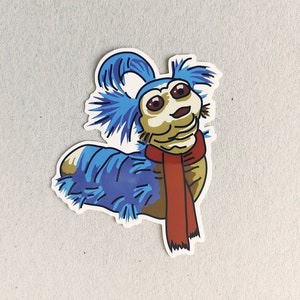 Labyrinth Worm Vinyl Sticker, Cute Laptop Stickers, Vinyl Decal, Vinyl ...