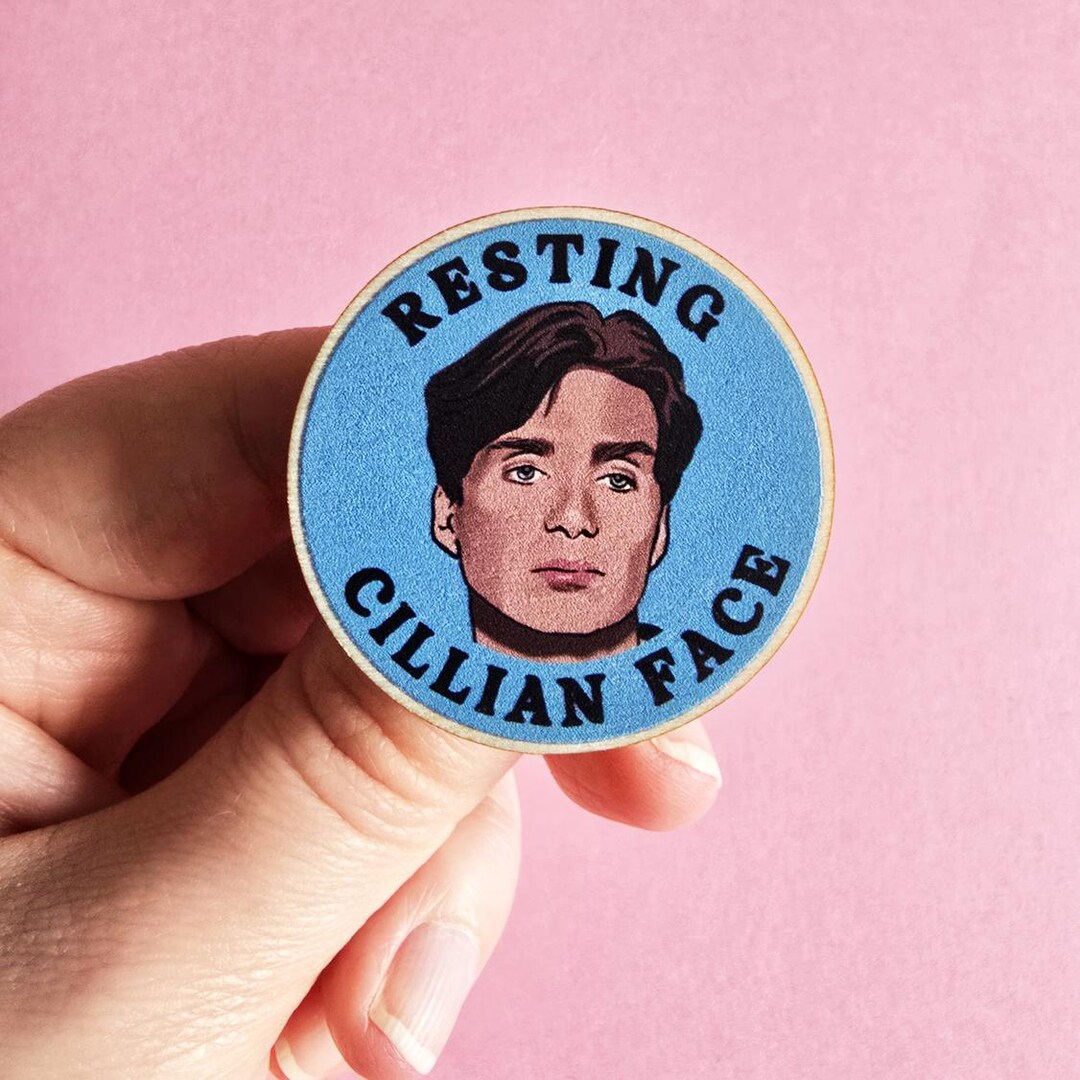 Cillian Murphy Pin Badge, Geeky Brooch, Stocking Filler, Birthday ...